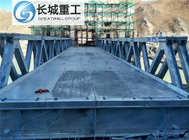 Portable Stability Bailey Truss Bridge , Temporary Modular Bridge Elegant Appearance